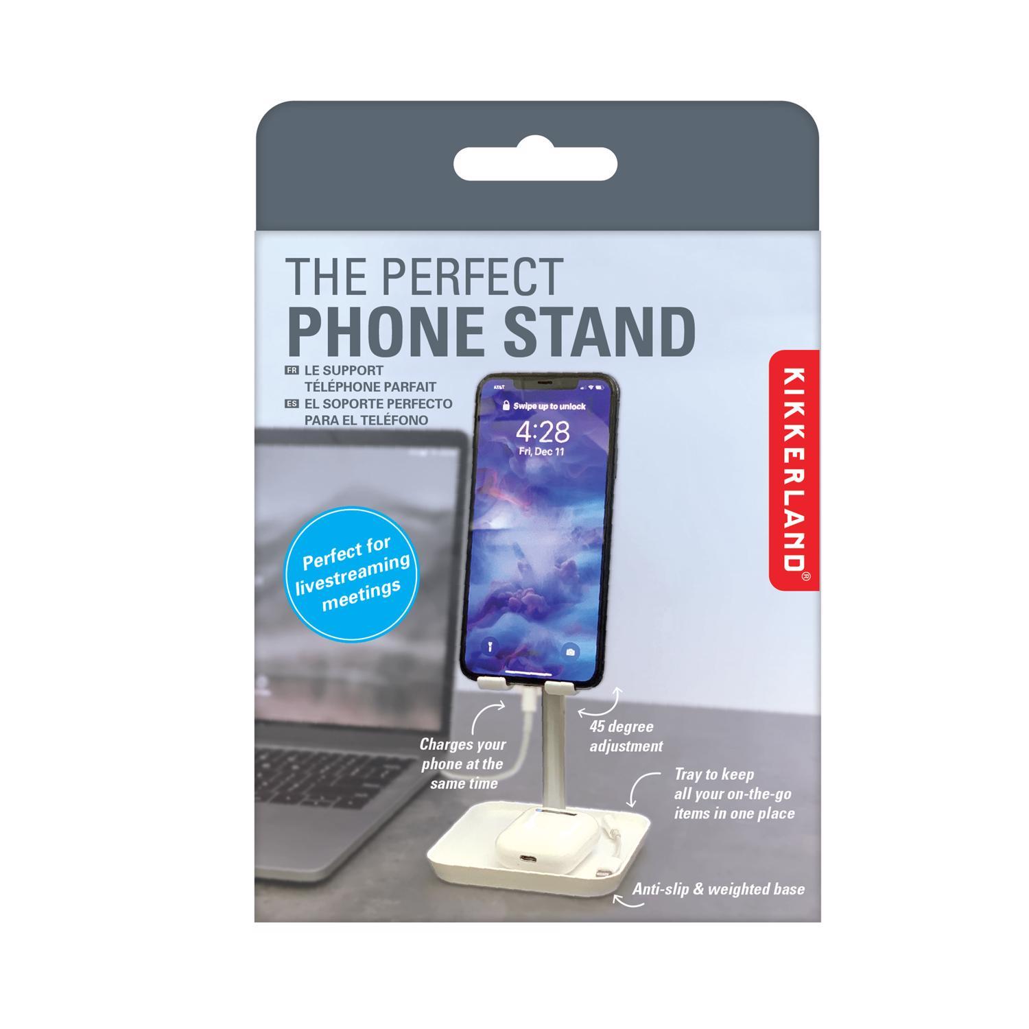 Kikkerland White Phone Stand Phone Stand For All Mobile Devices Mfr ...