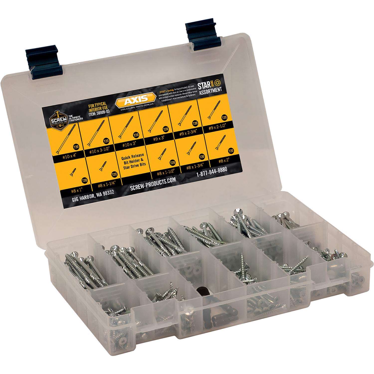 Screw Products AXIS Star Low Profile Head Screw Kit 1 pk - Ace Hardware