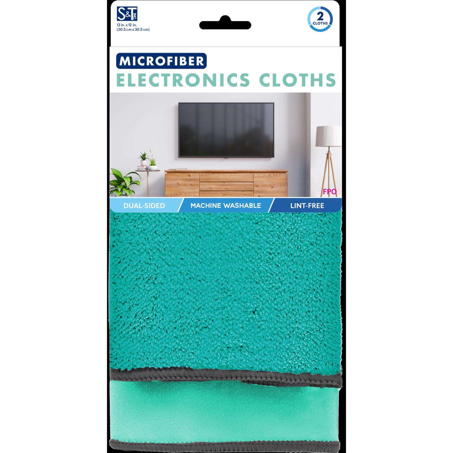 Schroeder & Tremayne Microfiber Cleaning Cloth 12 in. W X 16 in. L 2 pk ...