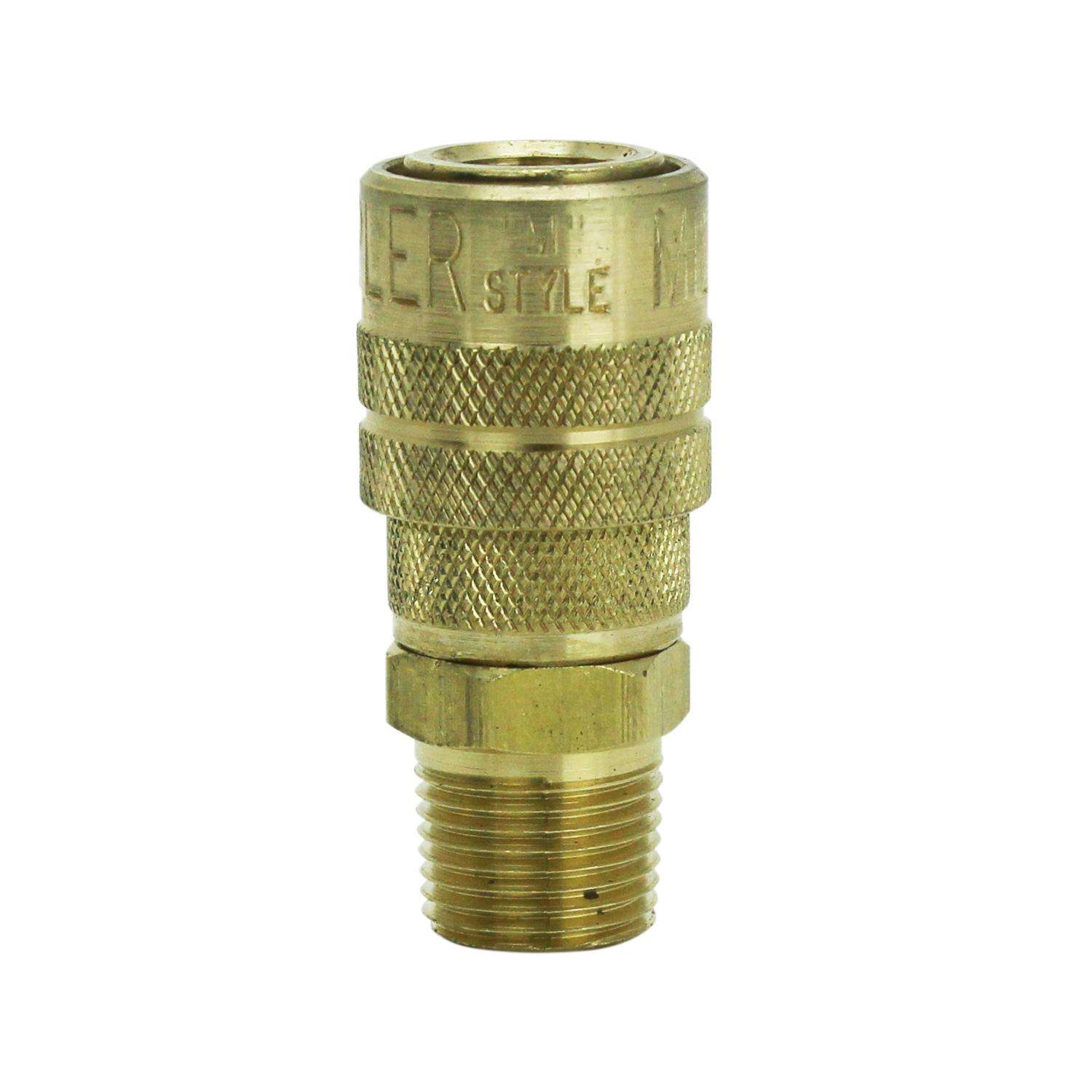 Milton Brass Air Coupler 3/8 in. MPT 1 pc - Ace Hardware