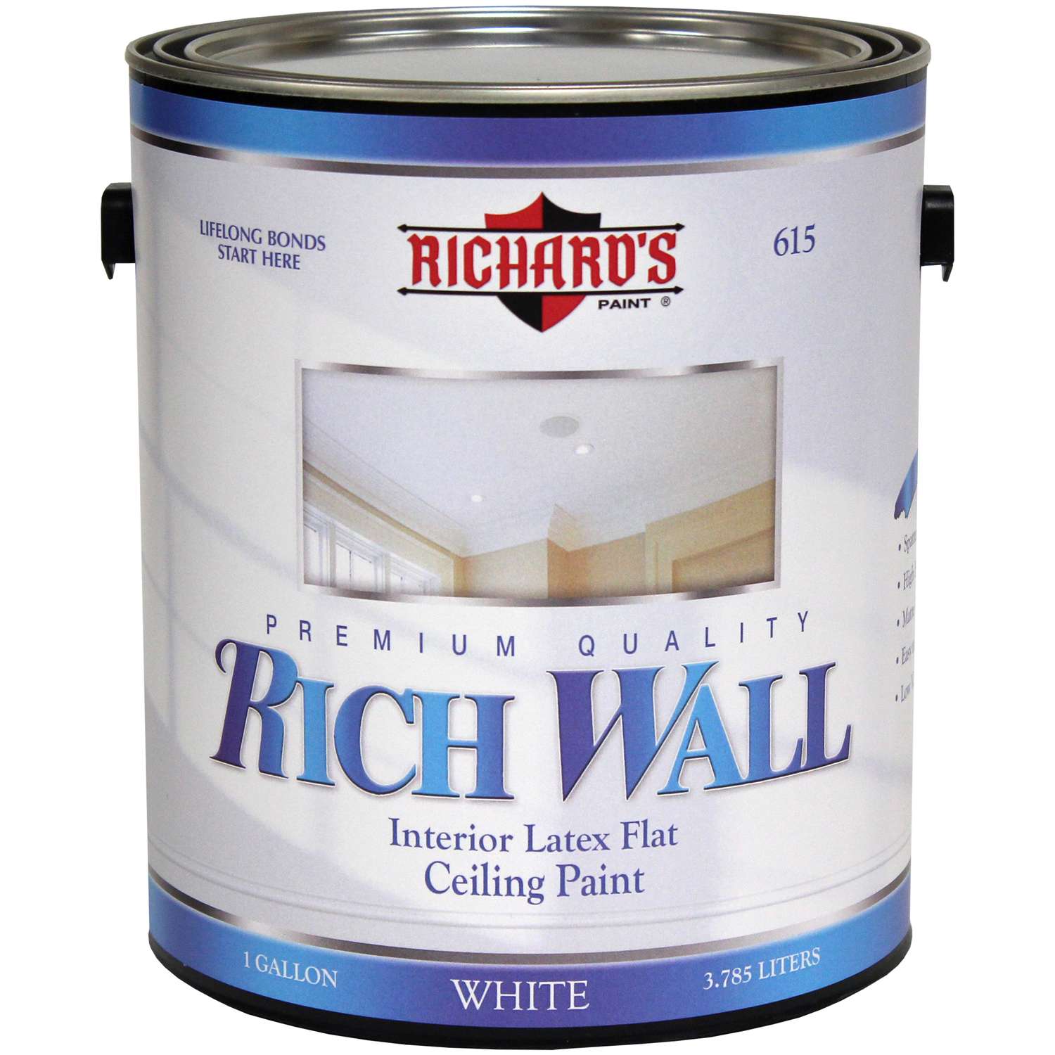 Richard's Paint Rich Wall Flat Ceiling White White Base Ceiling Paint ...