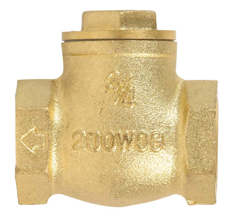 Mueller ProLine 3/4 in. Dia. x 3/4 in. Dia. FIP Brass Swing Check Valve ...
