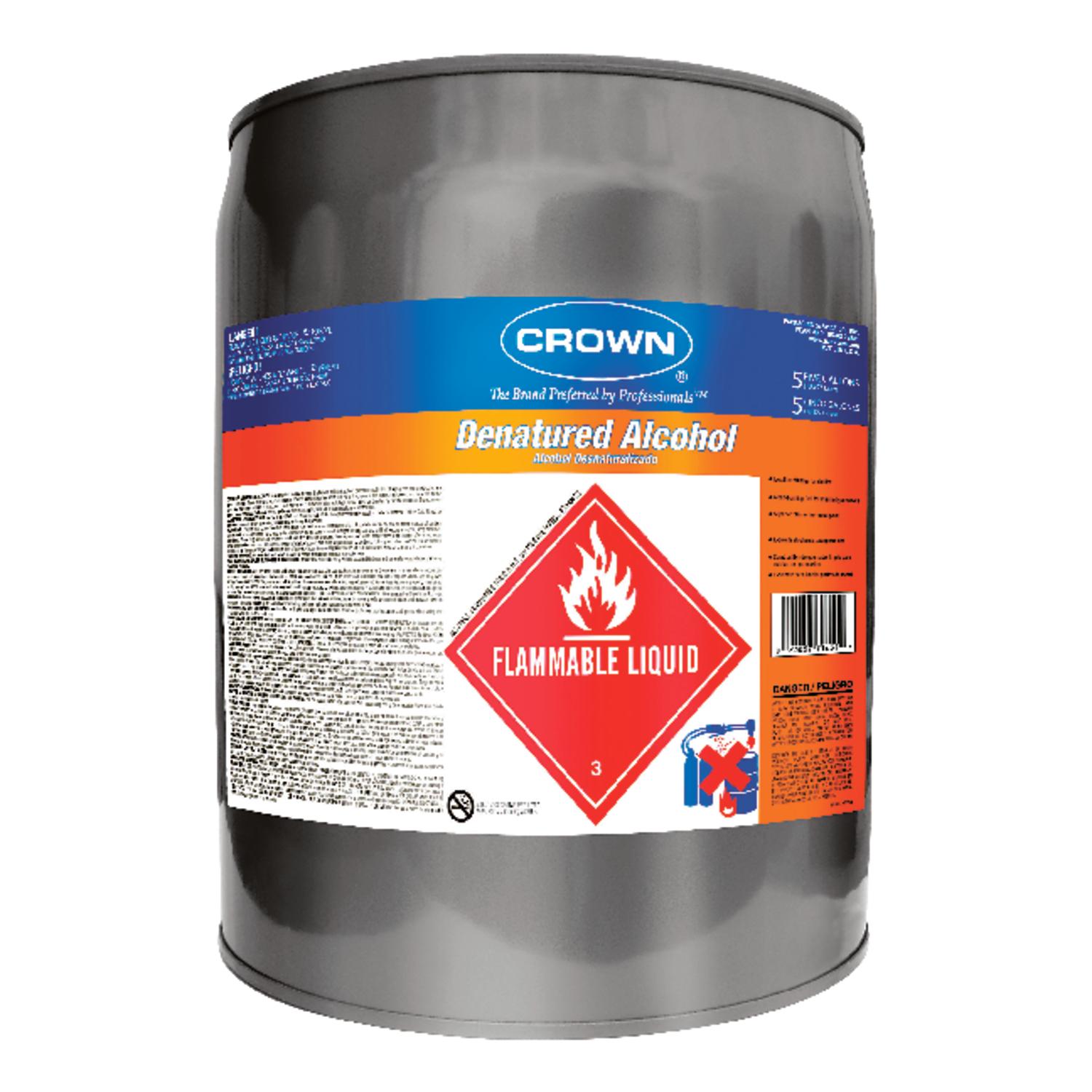 Crown Denatured Alcohol Denatured Alcohol 5 gal Mfr# DAM05 - Ace Hardware
