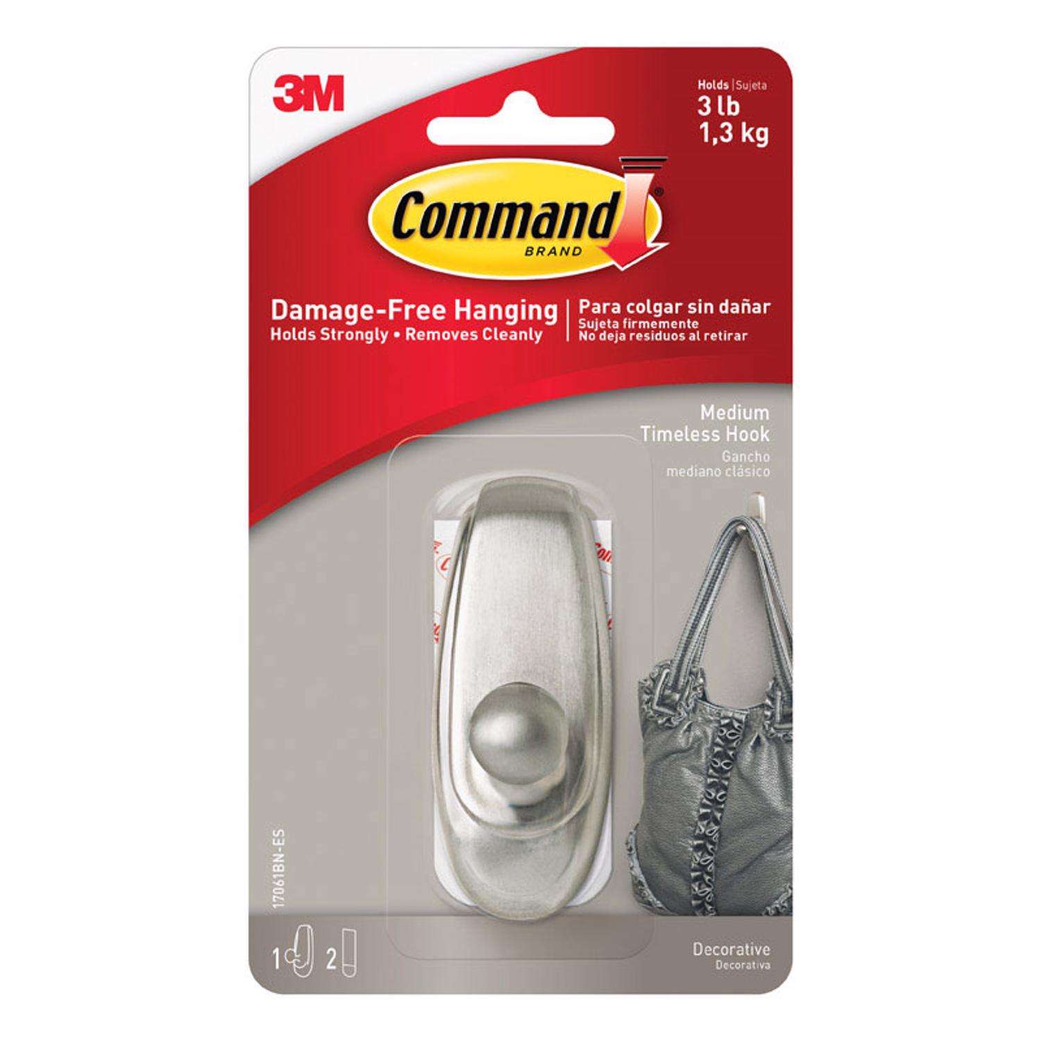 3M Command Medium Plastic Hook 3.25 in. L 1 pk - Ace Hardware