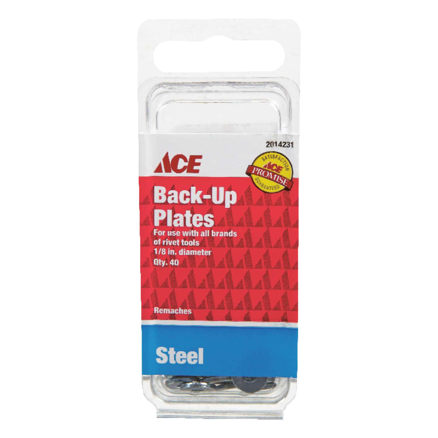 Ace Steel Backup Plates 1/8 in. 40 pc - Ace Hardware