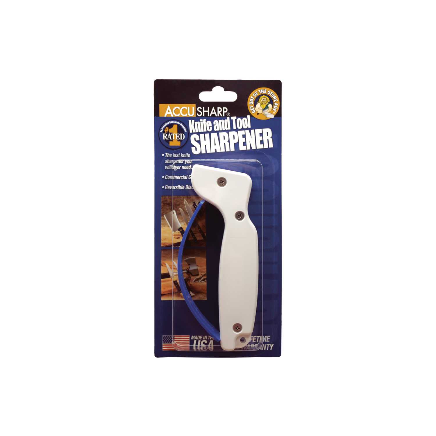 AccuSharp Gloss Tungsten Carbide 1 Knife and Tool Sharpener Blue - Ace ...