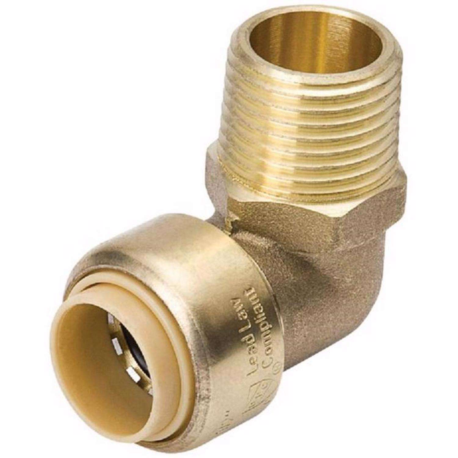 BK Products Proline Push to Connect 1/2 in. PTC X 1/2 in. D MPT Brass ...