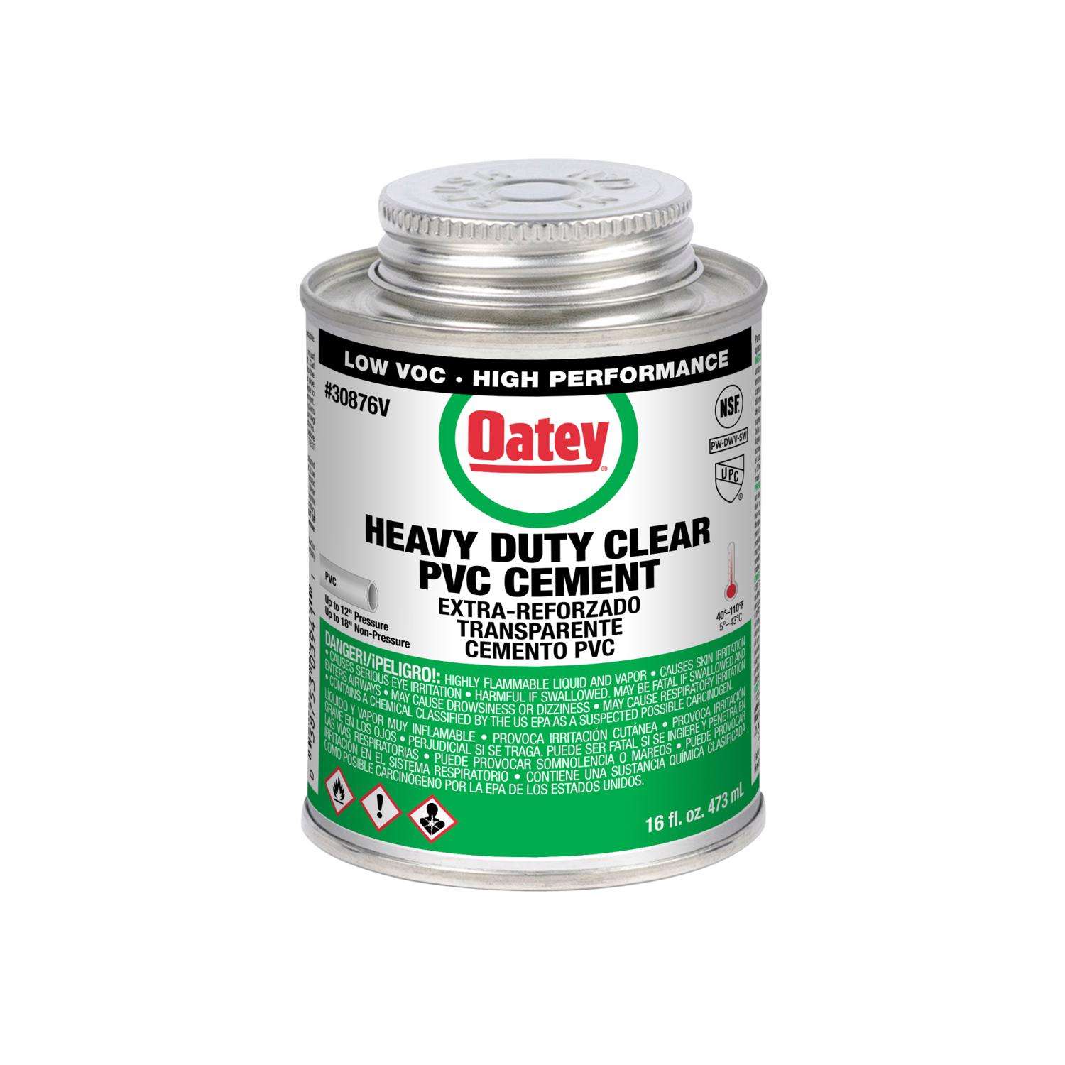 Oatey Clear Cement For PVC 16 oz - Ace Hardware