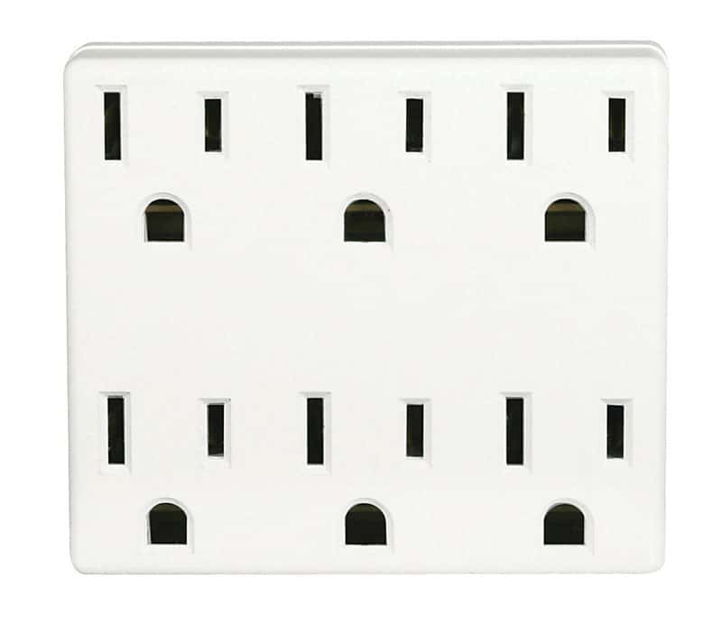 Leviton Polarized 6 outlets Outlet Adapter 1 pk - Ace Hardware
