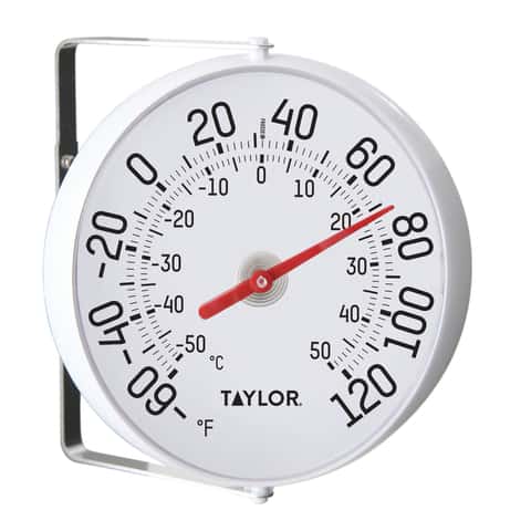 Taylor Dial Thermometer Plastic White 5.25 in. Mfr# 5159 - Ace Hardware