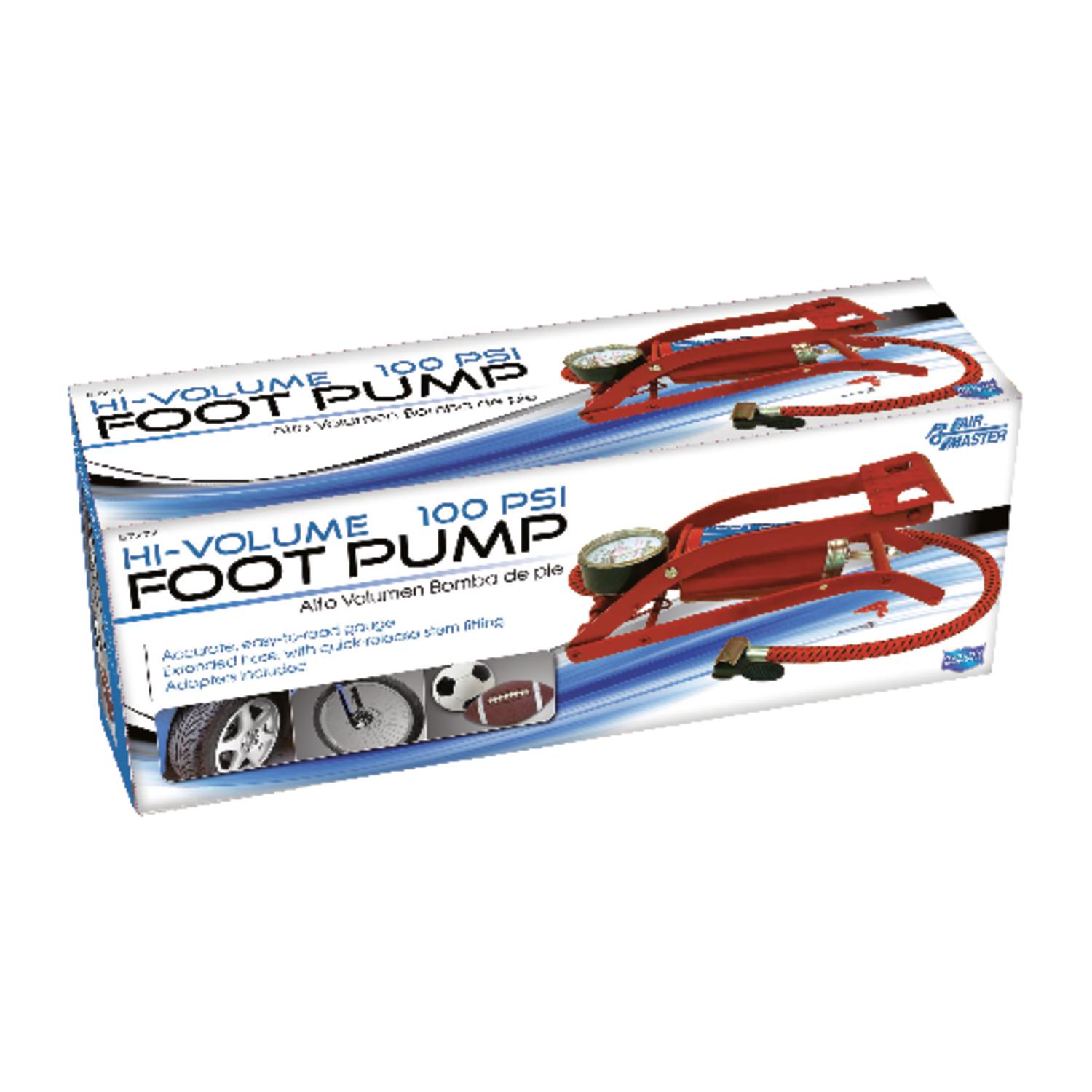 Custom Accessories 100 psi Foot Pump For Bicycle Tires Mfr# 57777 - Ace ...