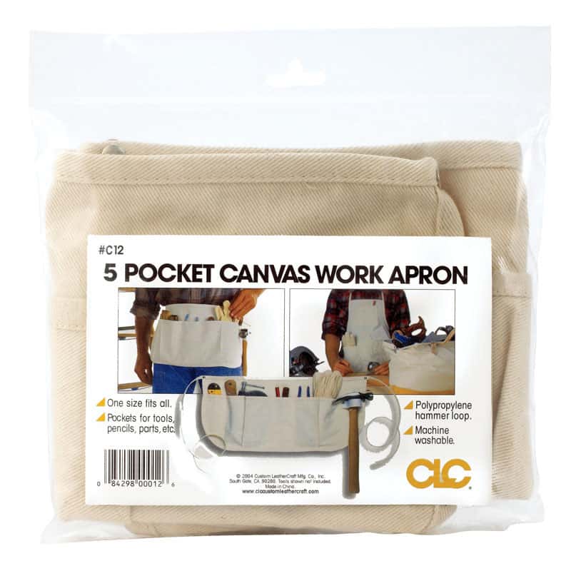 CLC Heavy Duty 5 pocket Cotton Waist Apron White 1 pk - Ace Hardware