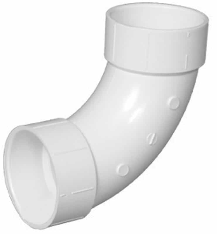 Charlotte Pipe Schedule 40 1-1/2 in. Hub x 1-1/2 in. Dia. Hub PVC Elbow - Ace Hardware