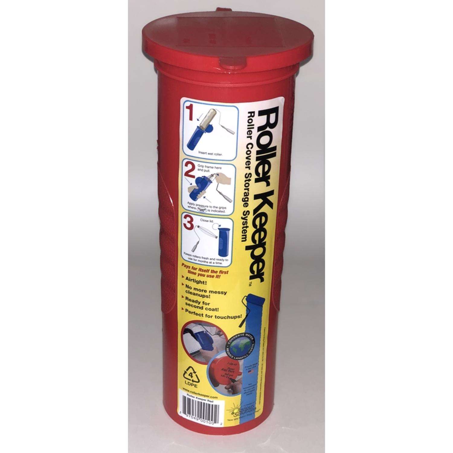 Obvious Solutions Roller Keeper 3.25 in. W X 10 in. L Red Plastic/Polyethylene Roller Keeper ...