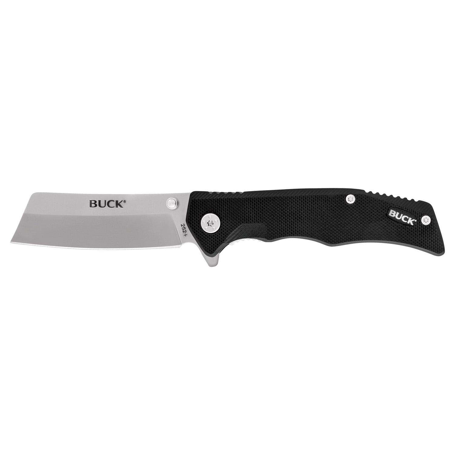 Buck Knives Trunk Black 7Cr Stainless Steel 6.88 in. Cleaver Pocket ...