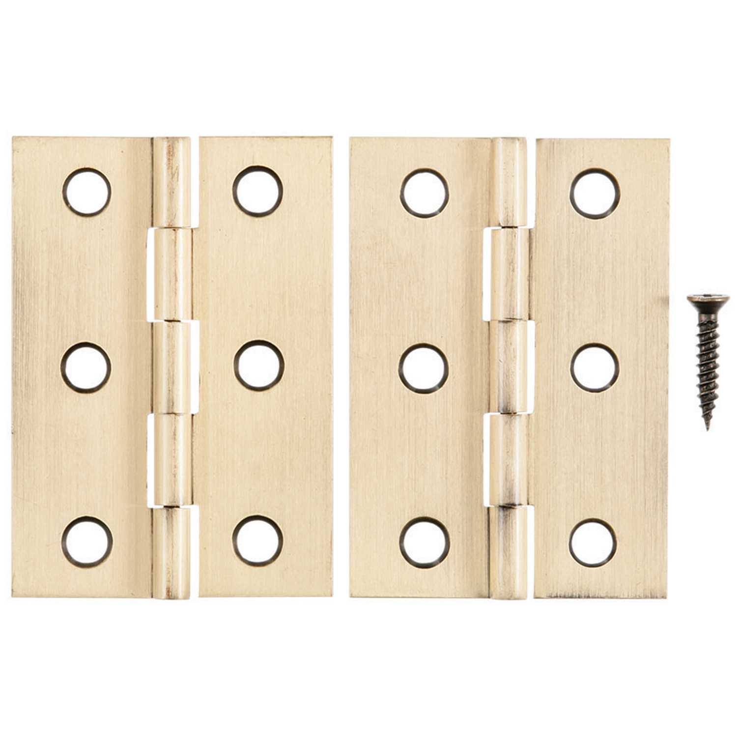 Ace 2-1/2 in. L Antique Brass Brass Broad Hinge 2 pk - Ace Hardware