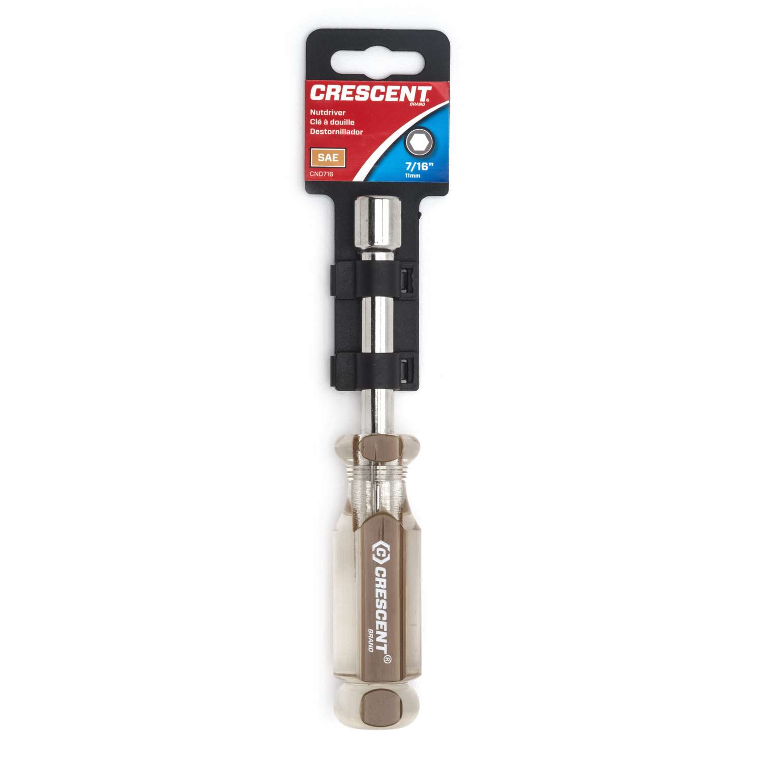 Crescent 7/16 in. SAE Acetate Nut Driver 6-3/4 in. L 1 pc - Ace Hardware