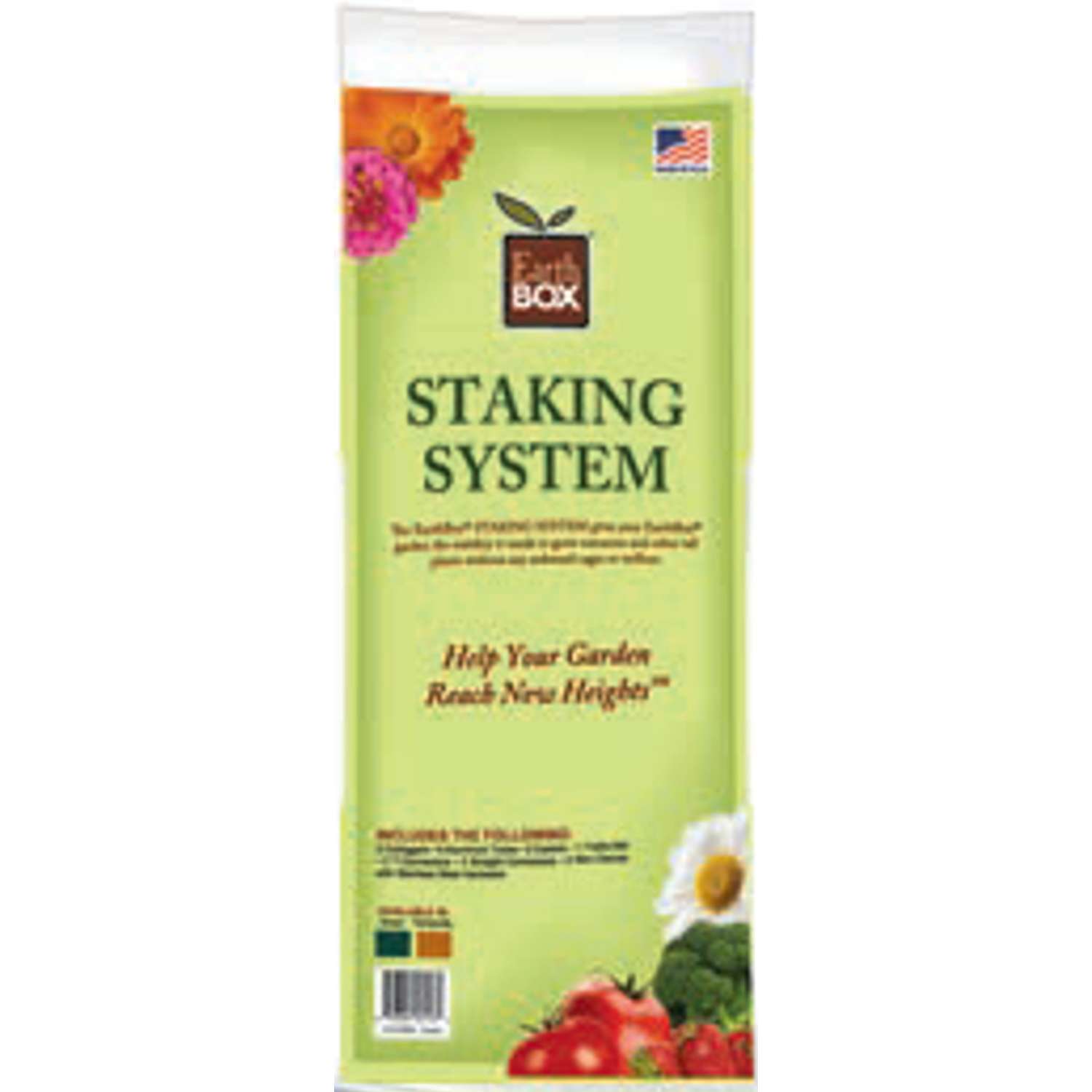 EarthBOX 60 in. H X 22 in. W X 32 in. D Green Plastic Plant Staking ...