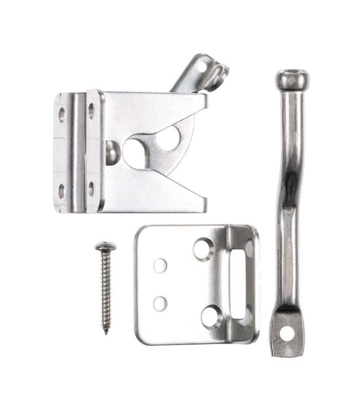 Ace 7.5 in. H X 2 in. W X 4 in. L Stainless Steel Adjustable Gate Latch ...